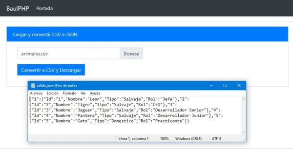 Convertir CSV a JSON usando PHP » BaulPHP